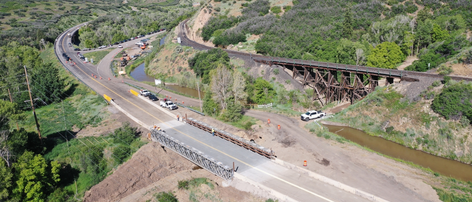 CREWS START PERMANENT REPAIR ON COLORADO HIGHWAY - wadsworth